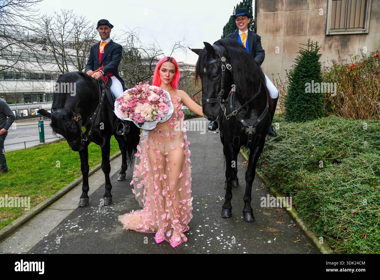 Allegra Ream attends the Juana Martin Haute Couture Week Spring/Summer ...