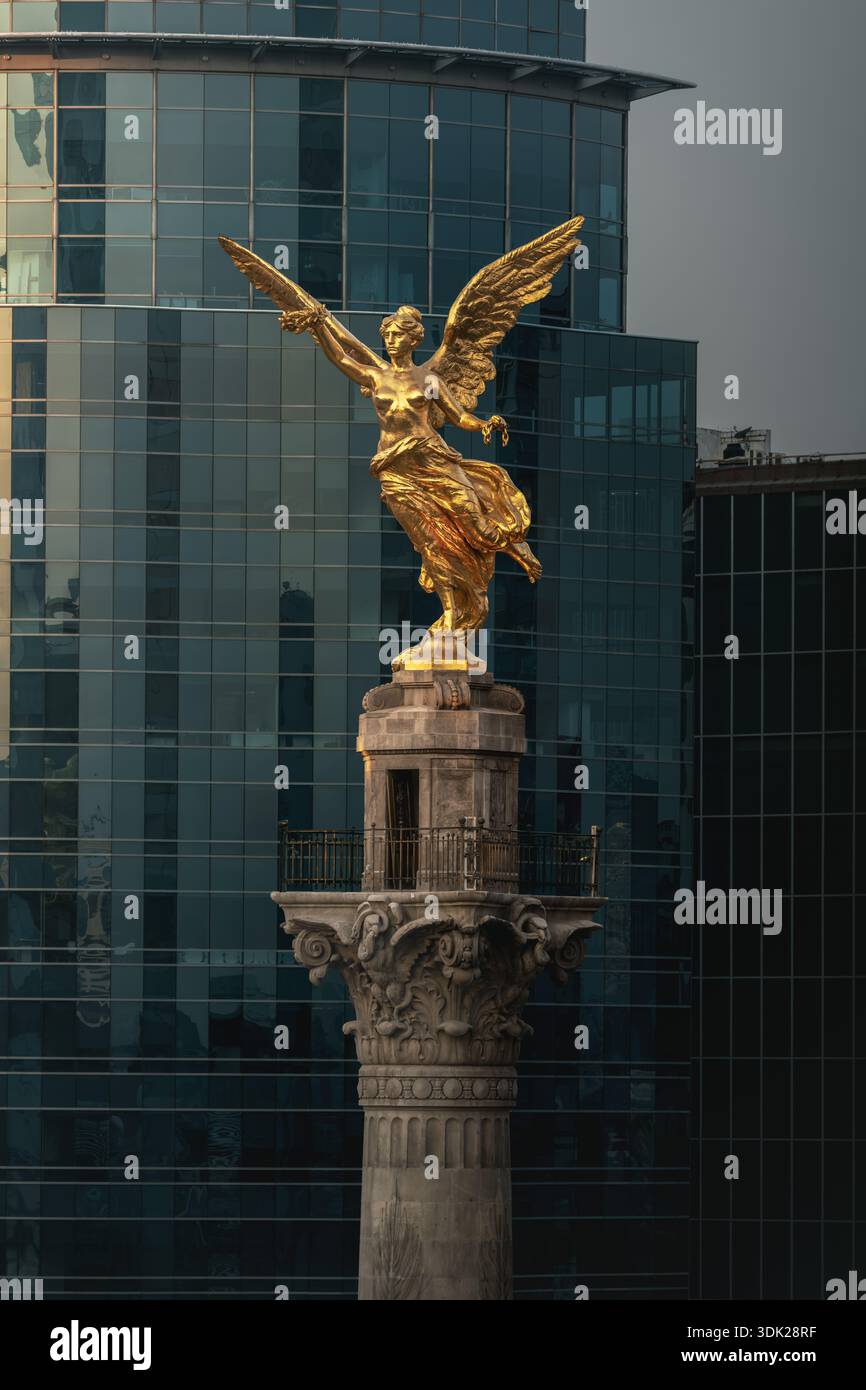 Aerial angel independence monument mexico hi-res stock photography and ...