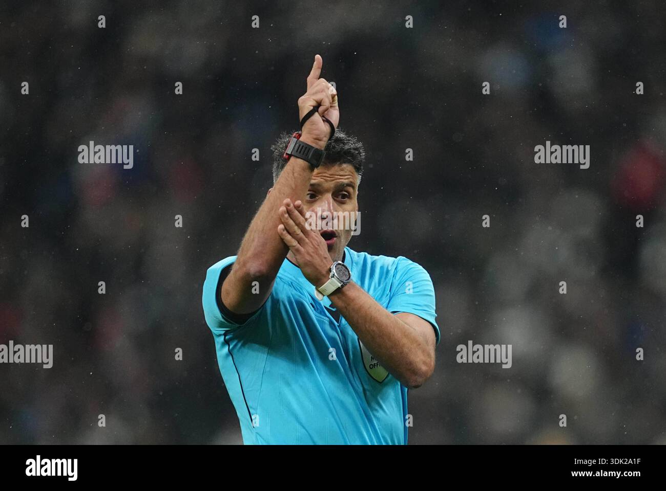 January 28 2026: Jesus Gil gestures during a 1. Bundesliga game ...