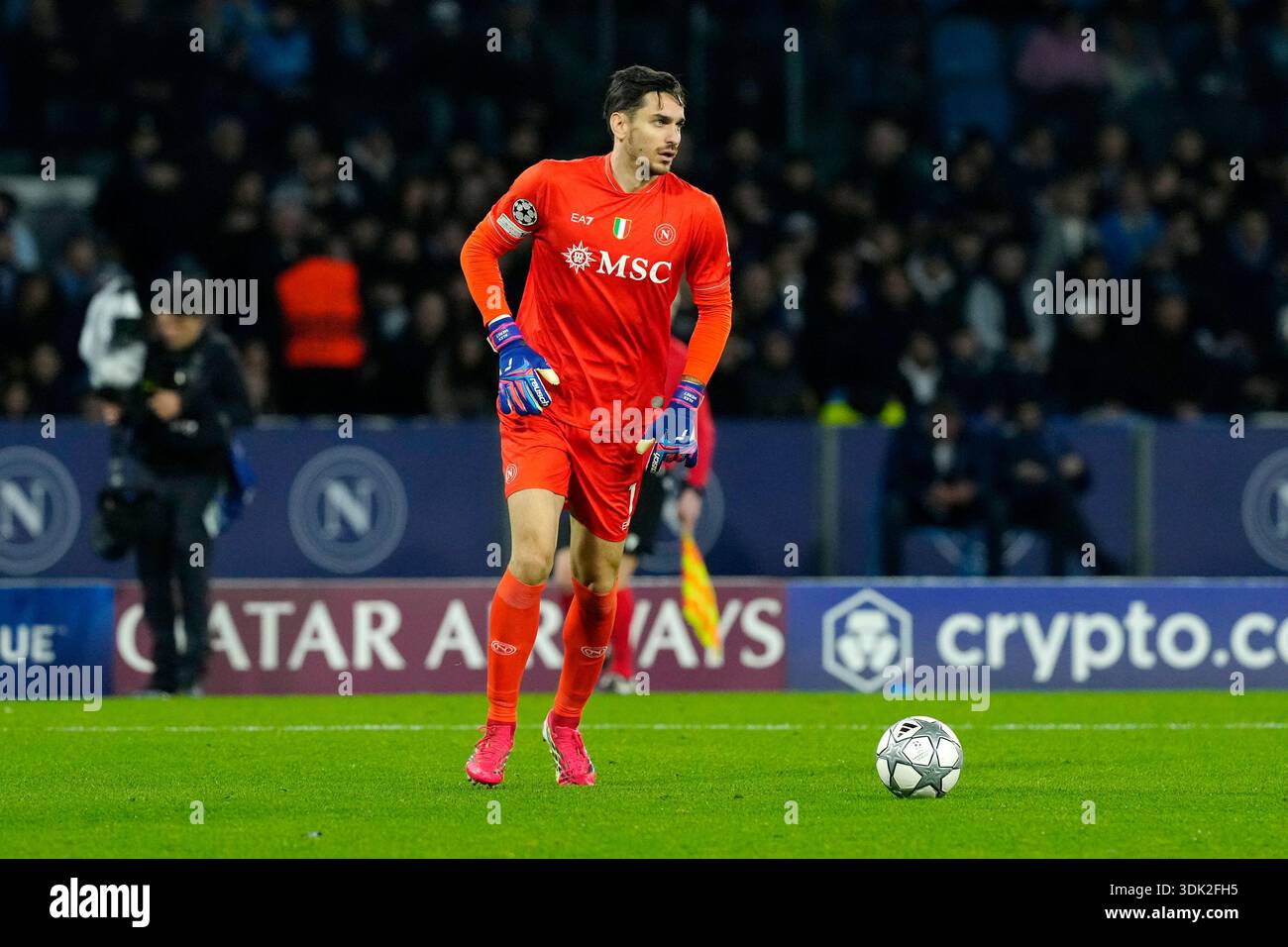 Naples, Italy. 28 Jan, 2026. Alex Meret of SSC Napoli during the UEFA ...