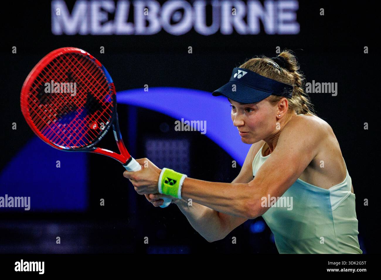 Kazakhstan Elena Rybakina during a Women’s Singles Semi Final match ...