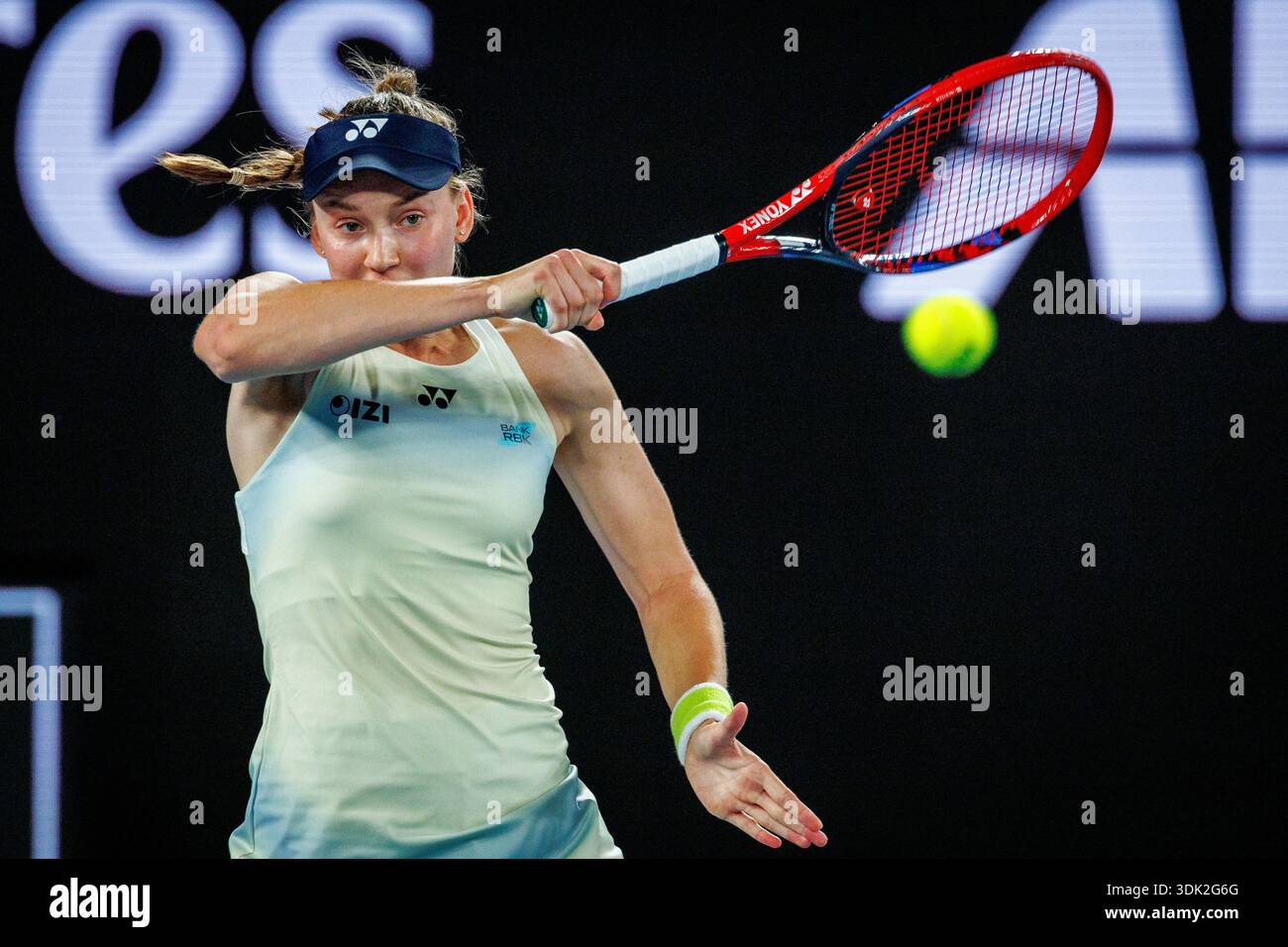 Kazakhstan Elena Rybakina during a Women’s Singles Semi Final match ...