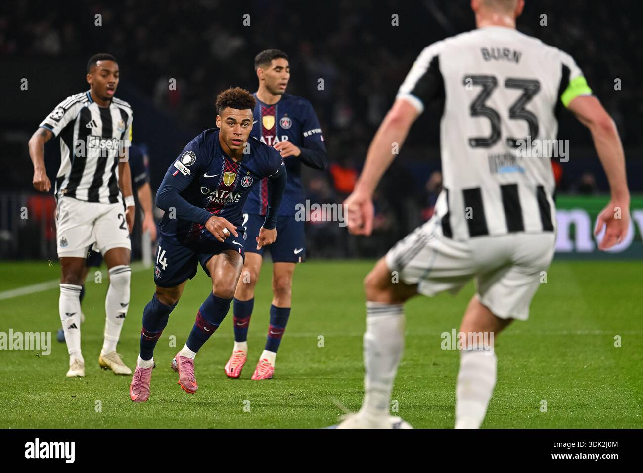 PSG and Newcastle draw in Champions League match at Parc des Princes on ...