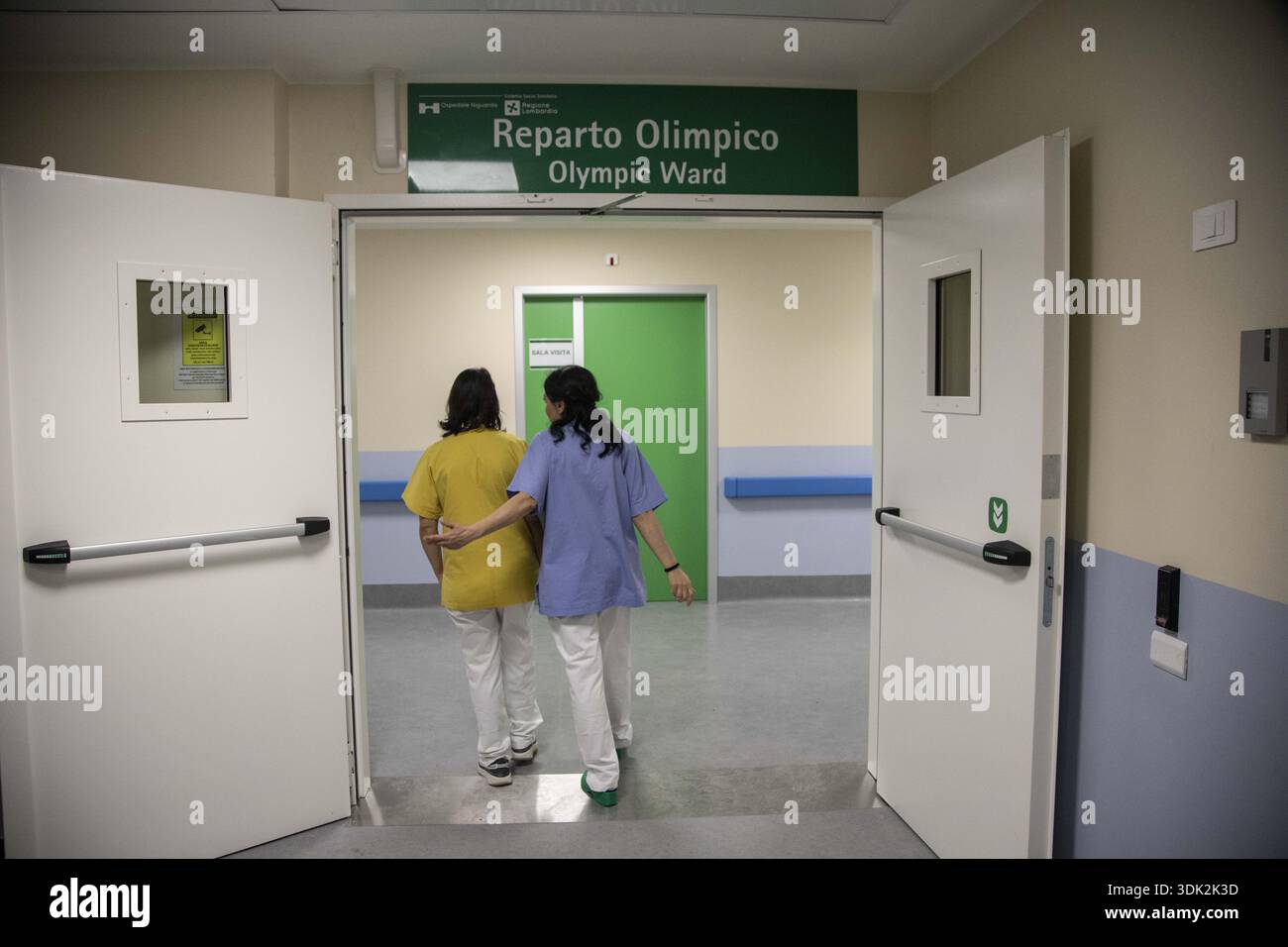 Milan, Niguarda Hospital, Inauguration and ribbon-cutting ceremony of ...