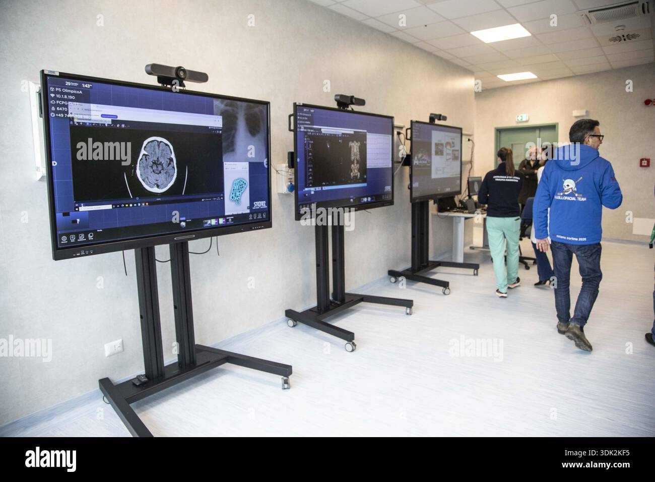 Milan, Niguarda Hospital, Inauguration and ribbon-cutting ceremony of ...