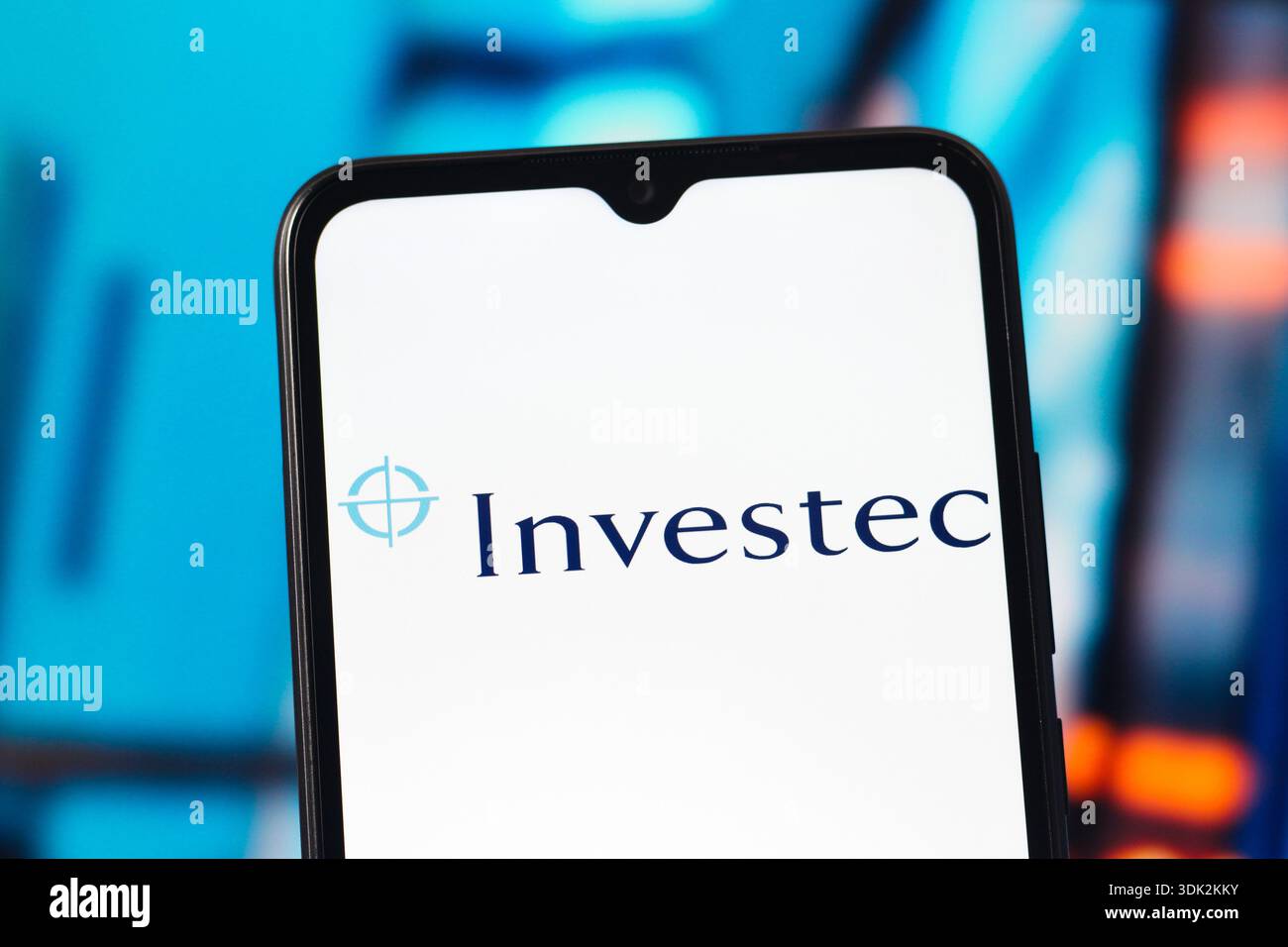 January 29, 2026, Canada: In this photo illustration, the Investec logo ...