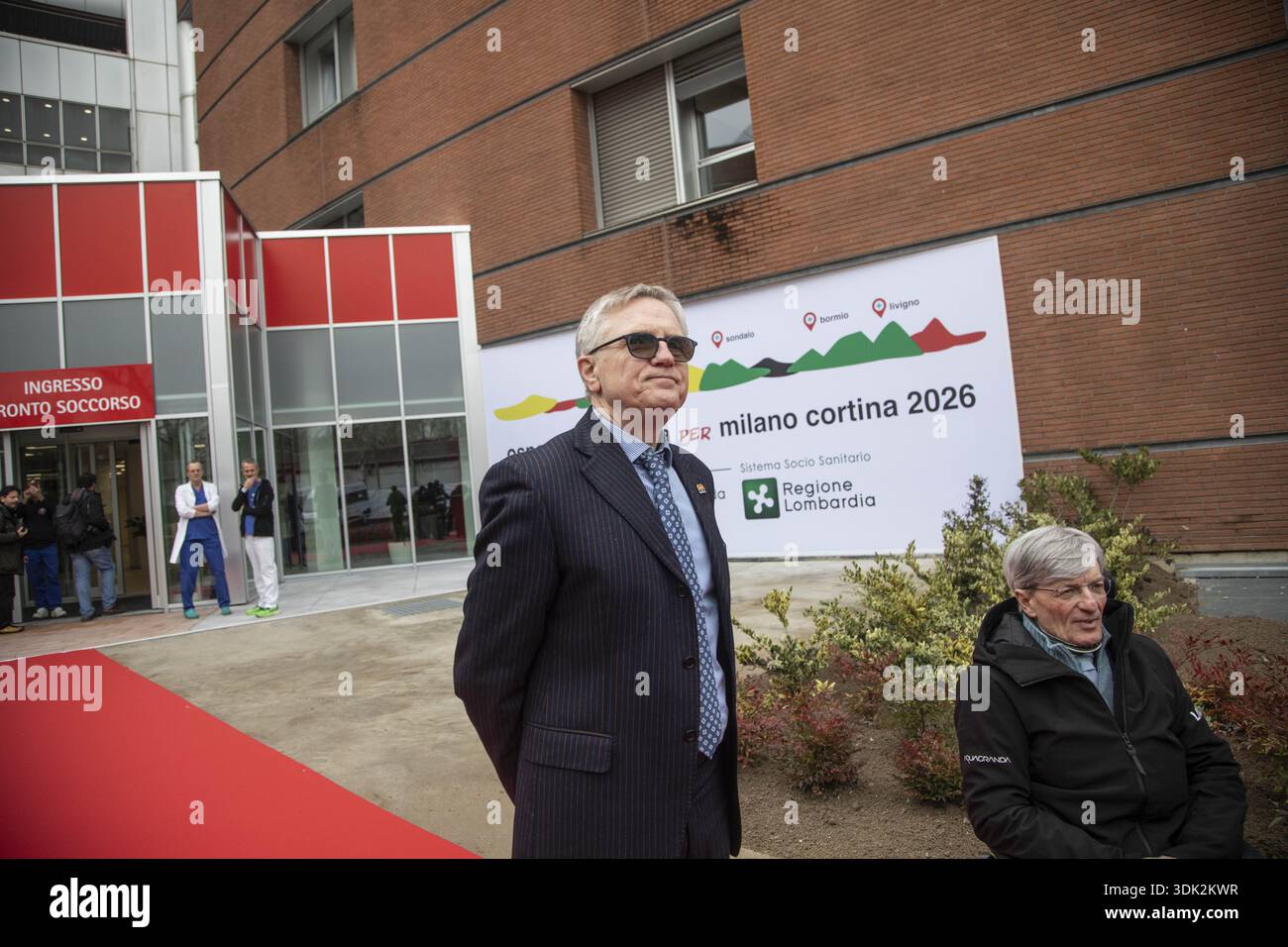 Milan, Niguarda Hospital, Inauguration and ribbon-cutting ceremony of ...
