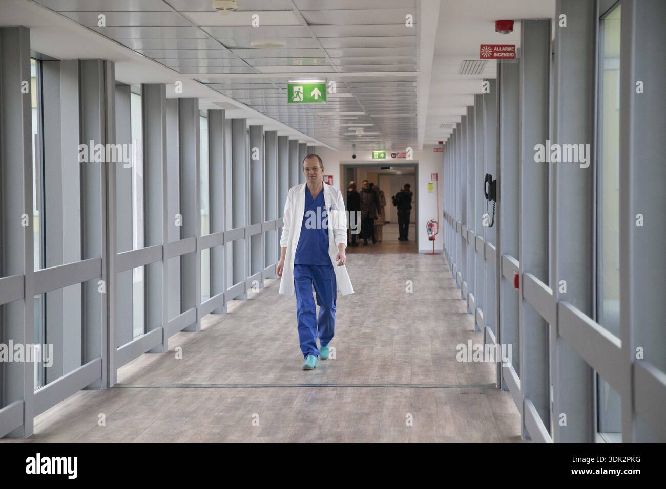 Milan, Niguarda Hospital, Inauguration and ribbon-cutting ceremony of ...