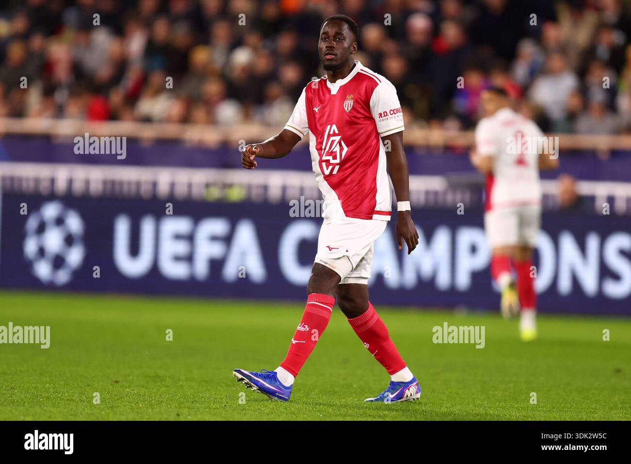 Jordan Teze of As Monaco Fc looks on during the UEFA Champions League ...