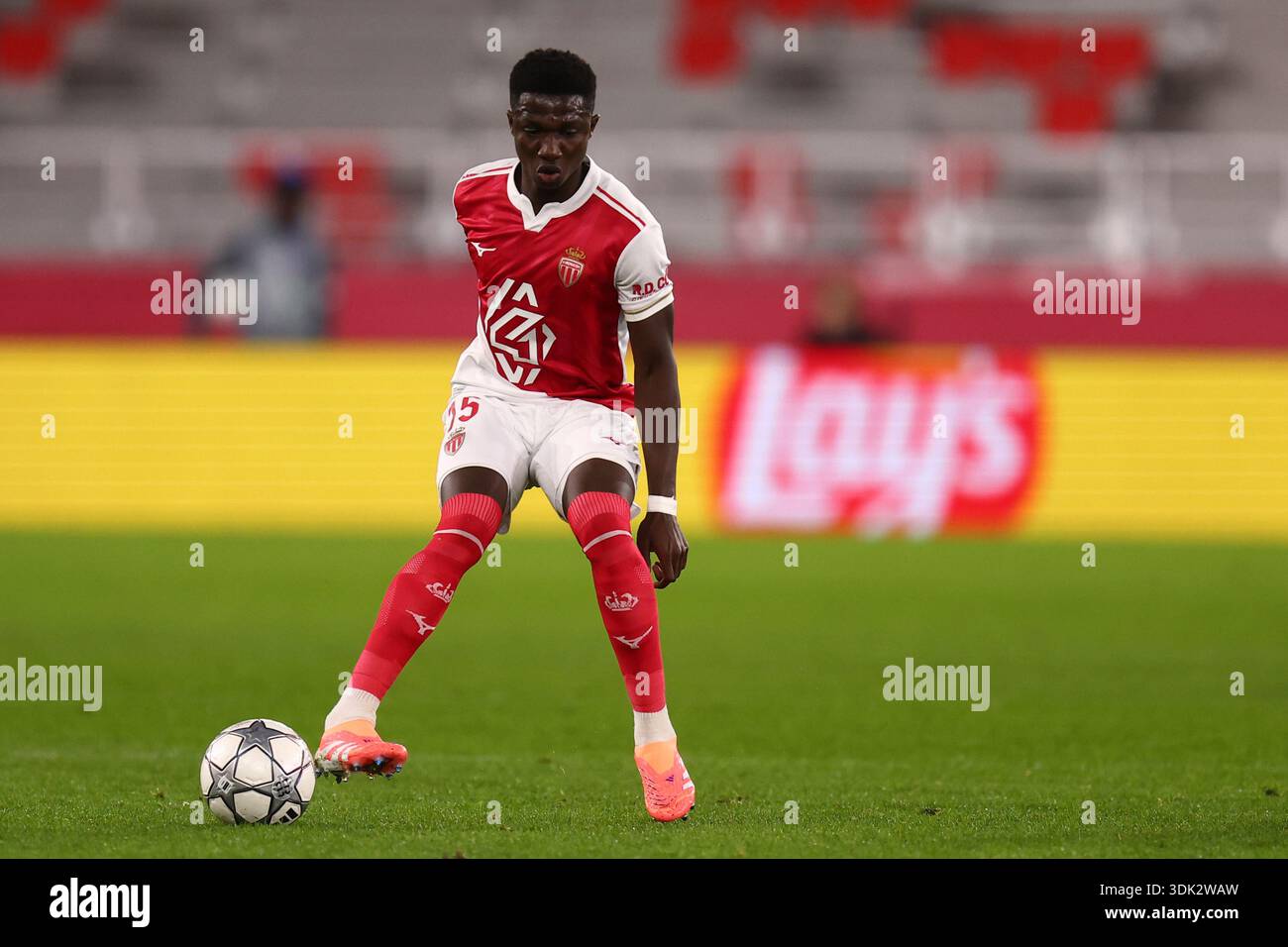 Lamine Camara of As Monaco Fc in action during the UEFA Champions ...