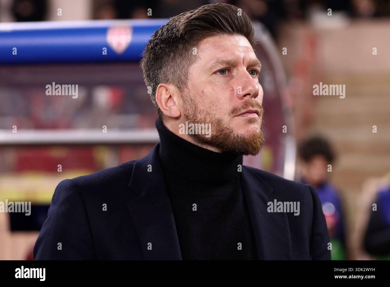 Sebastien Pocognoli, head coach of As Monaco Fc looks on during the ...
