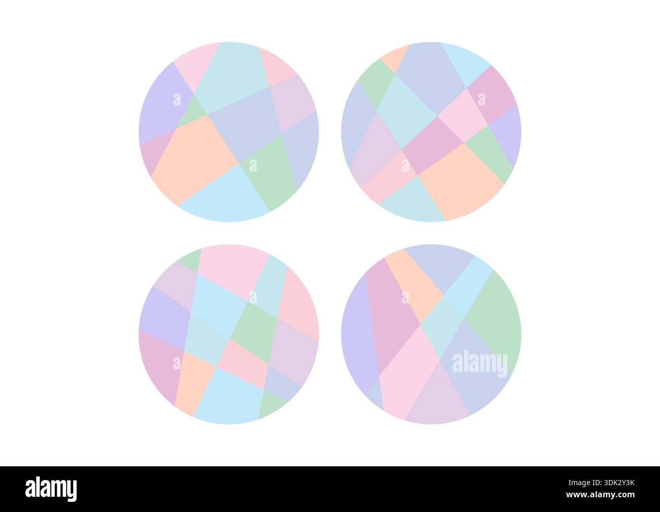 Geometric patterns in soft pastel colors hi-res stock photography and ...