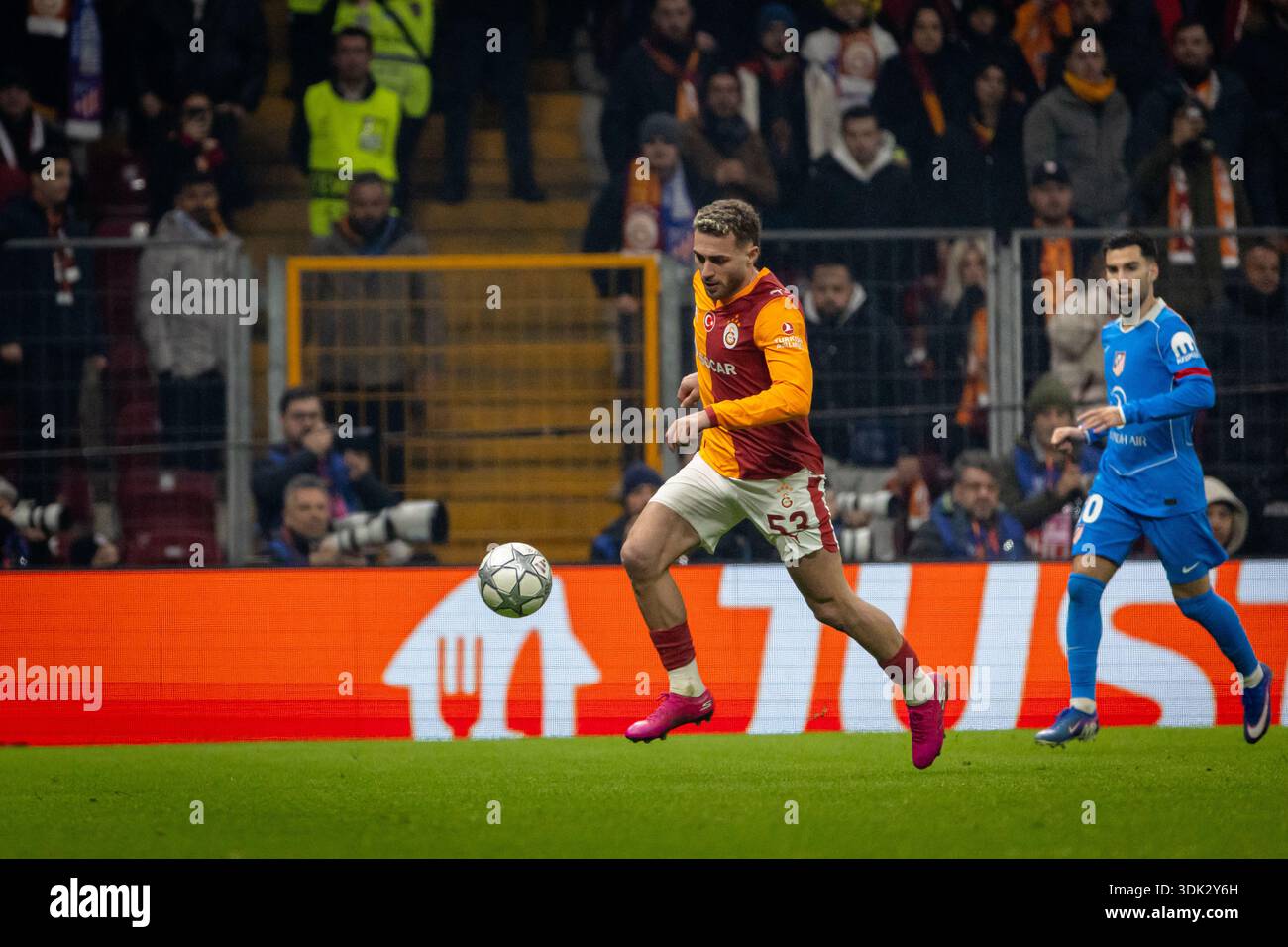 Bar?s Alper Y?lmaz of Galatasaray SK in action during the match ...