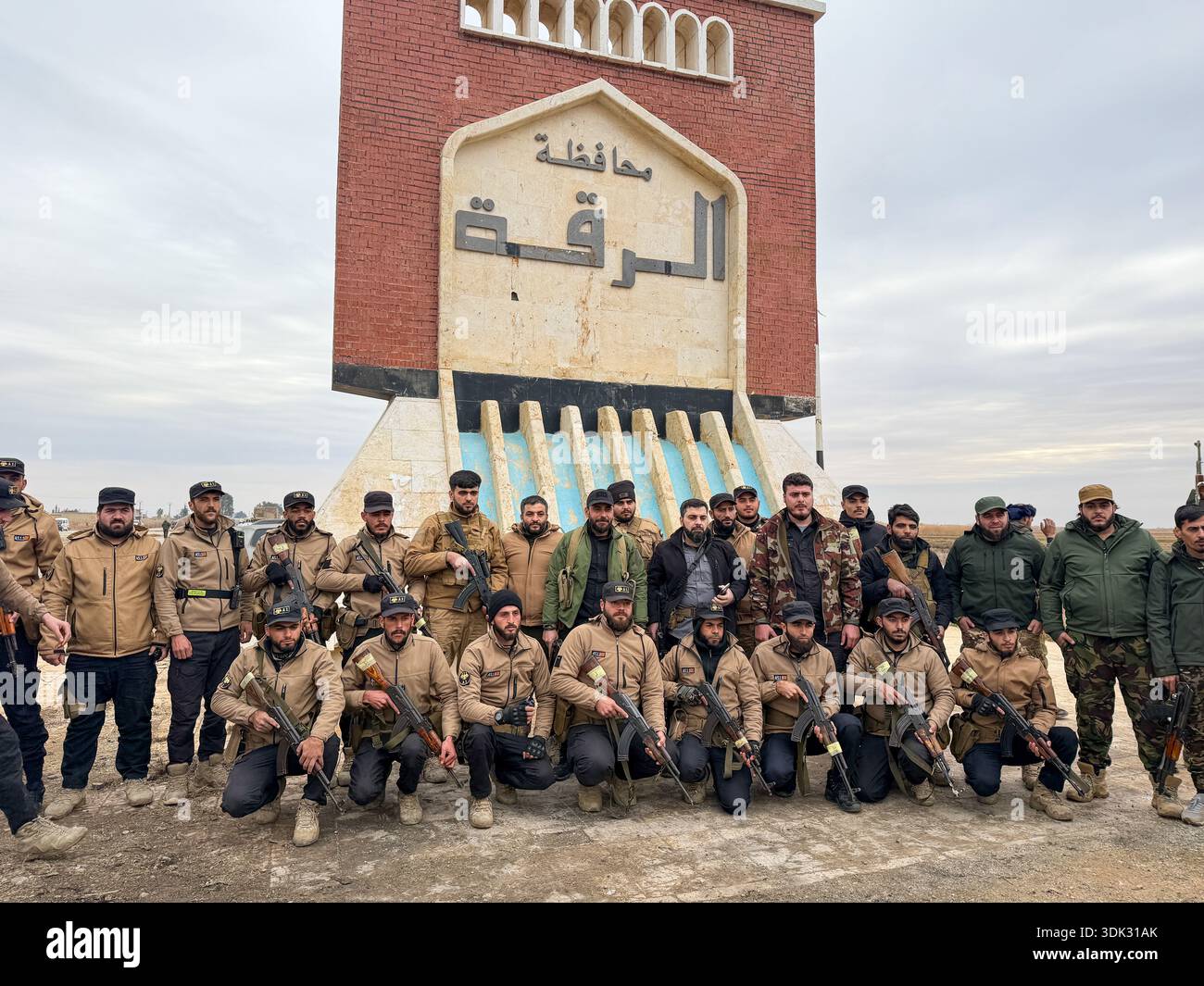 Syria, Ar Raqqah - January 17, 2026: In Raqqa, Syria on January 17 ...