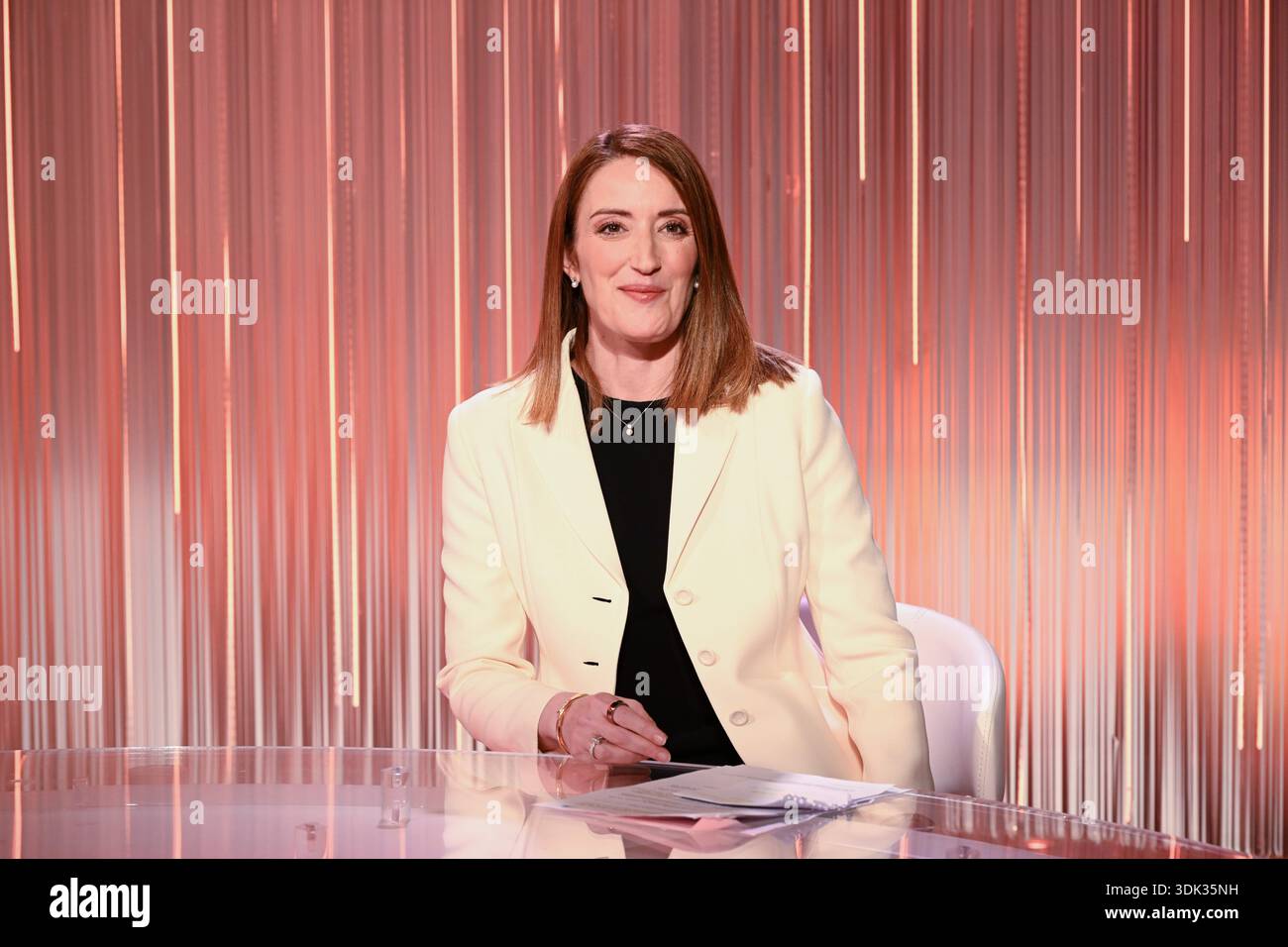 Rome: Rai Studios on Via Teulada. Five minutes with Roberta Metsola. In ...