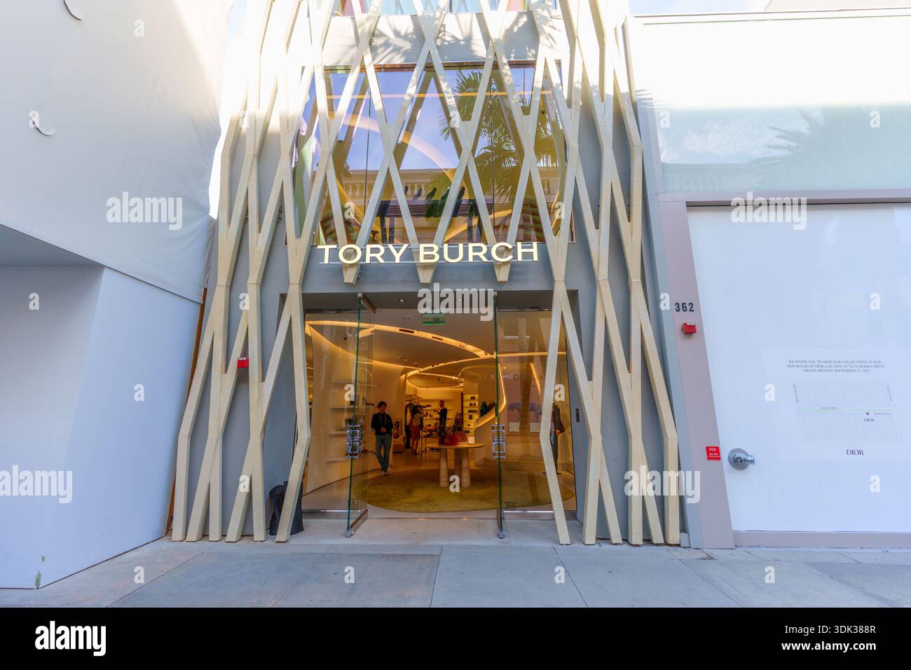 Beverly Hills, California - January 21, 2026: Tory Burch boutique ...