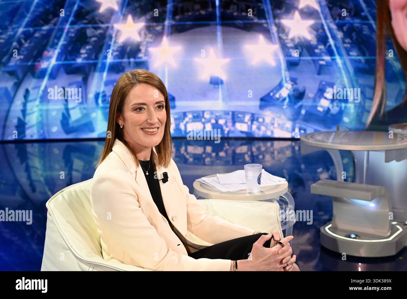 Rome, Italy. 29th Jan, 2026. Rome: Rai Studios, Via Teulada. Porta a ...