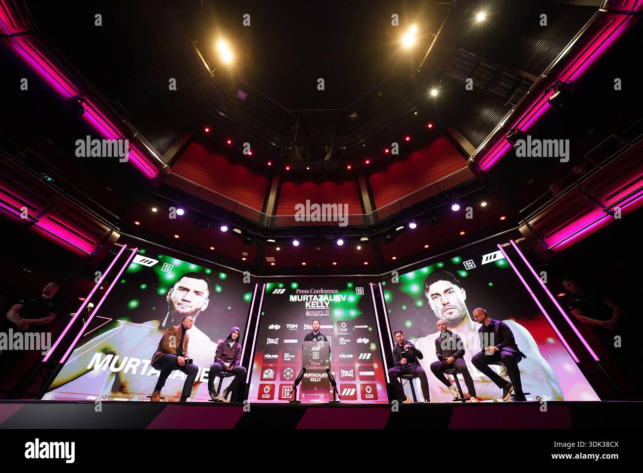 A general view of Egis Klimas, Bakhram Murtazaliev, Jamie Ward, Josh ...