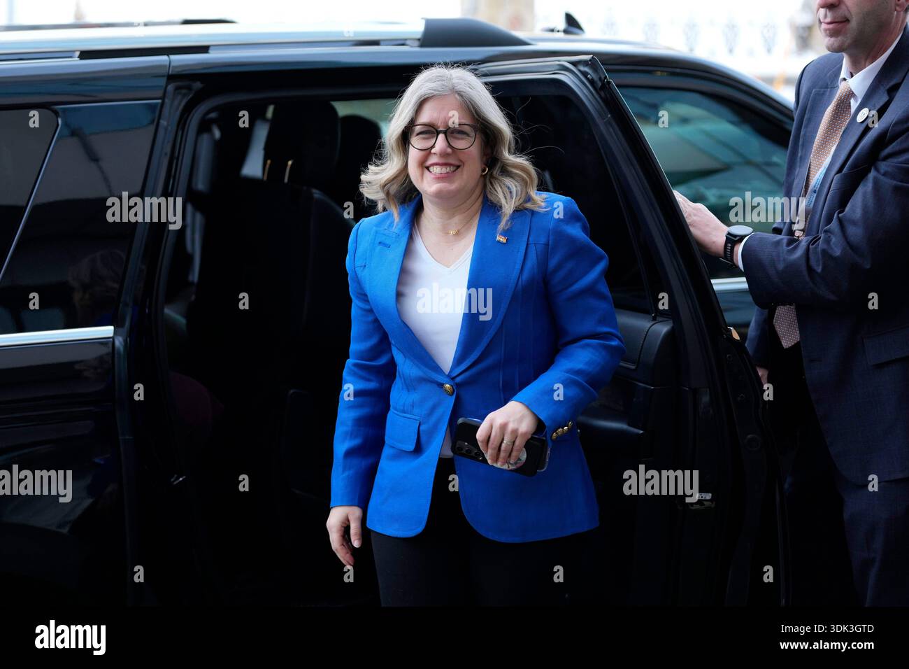 Premier of New Brunswick Susan Holt arrives for a First Ministers ...