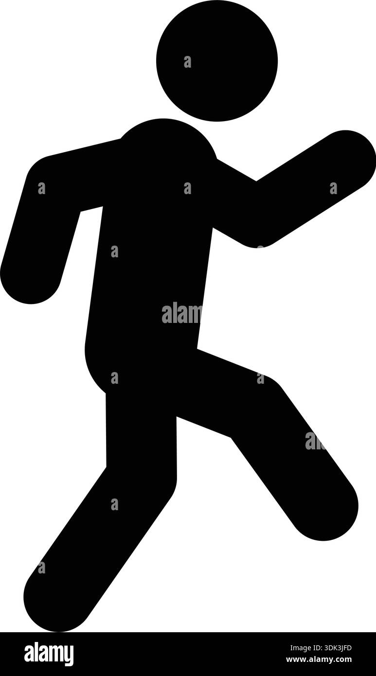 Jumping icon pictogram showing dynamic movement, action, agility, and ...