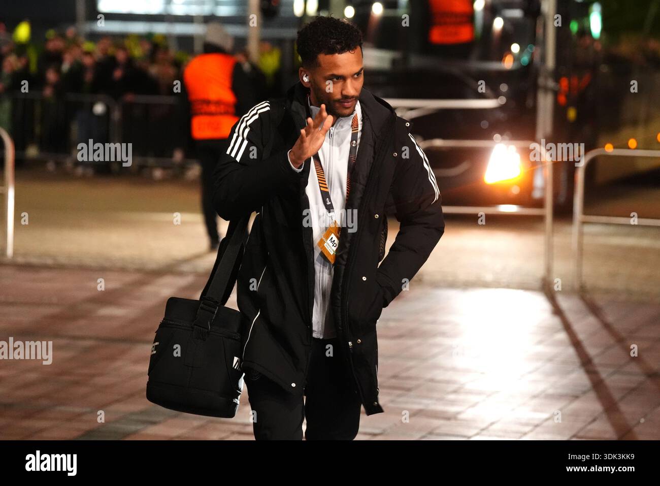 Celtic's Auston Trusty arrives ahead of the UEFA Europa League match at ...