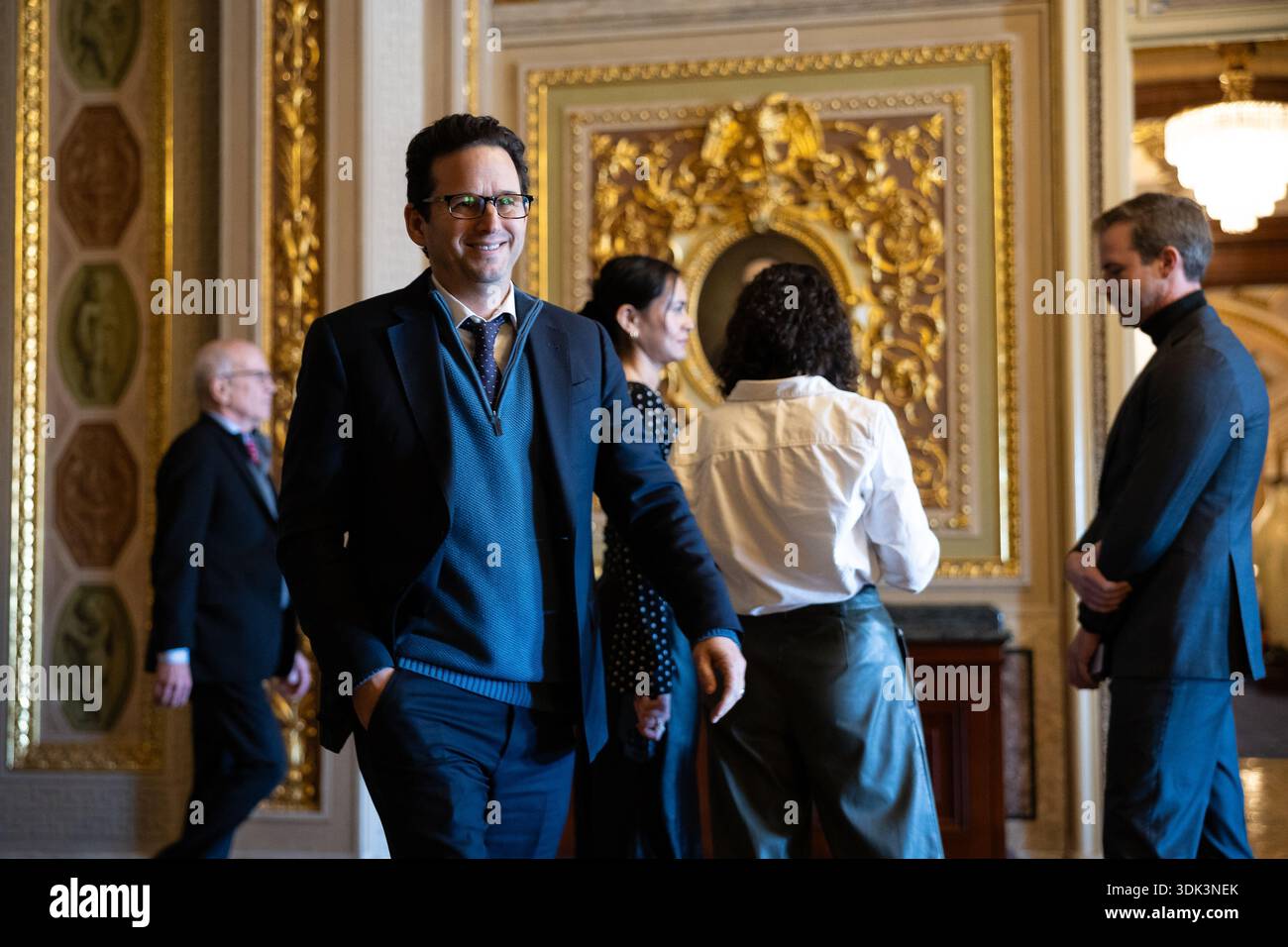 Sen. Brian Schatz (D-Hawaii) walks to a Senate Democratic Caucus ...