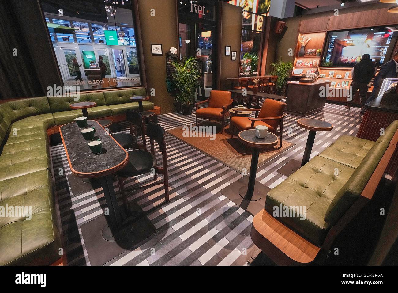 A Ristretto model of future Starbucks stores is displayed during the ...