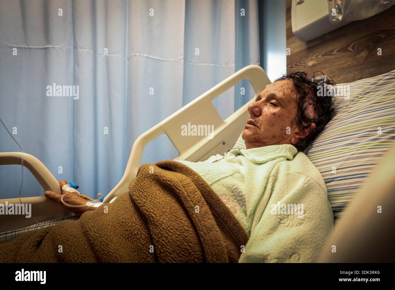 Najat Emil Jadallah lies in a consultative hospital in Ramallah, West ...