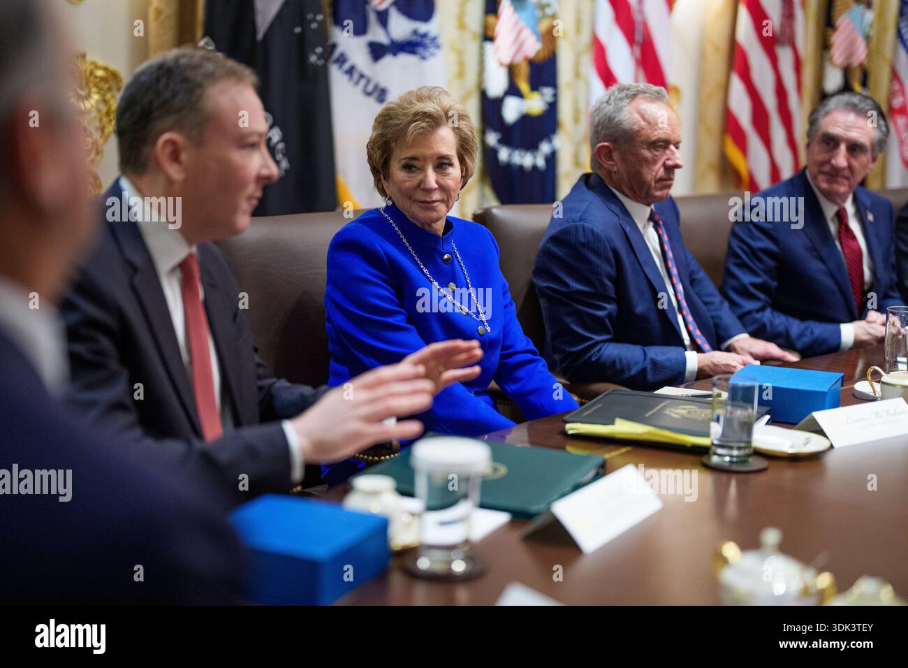 United States Secretary of Education Linda E. McMahon during a cabinet ...