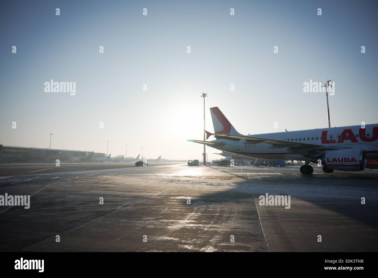 Passengers board a LOT Polish Airlines flight in Warsaw, Poland on 21 ...