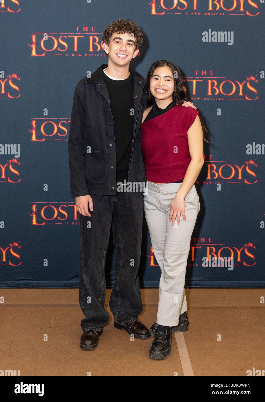 Miguel Gil and Jennifer Duka of Broadway musical 'The Lost Boys' attend ...