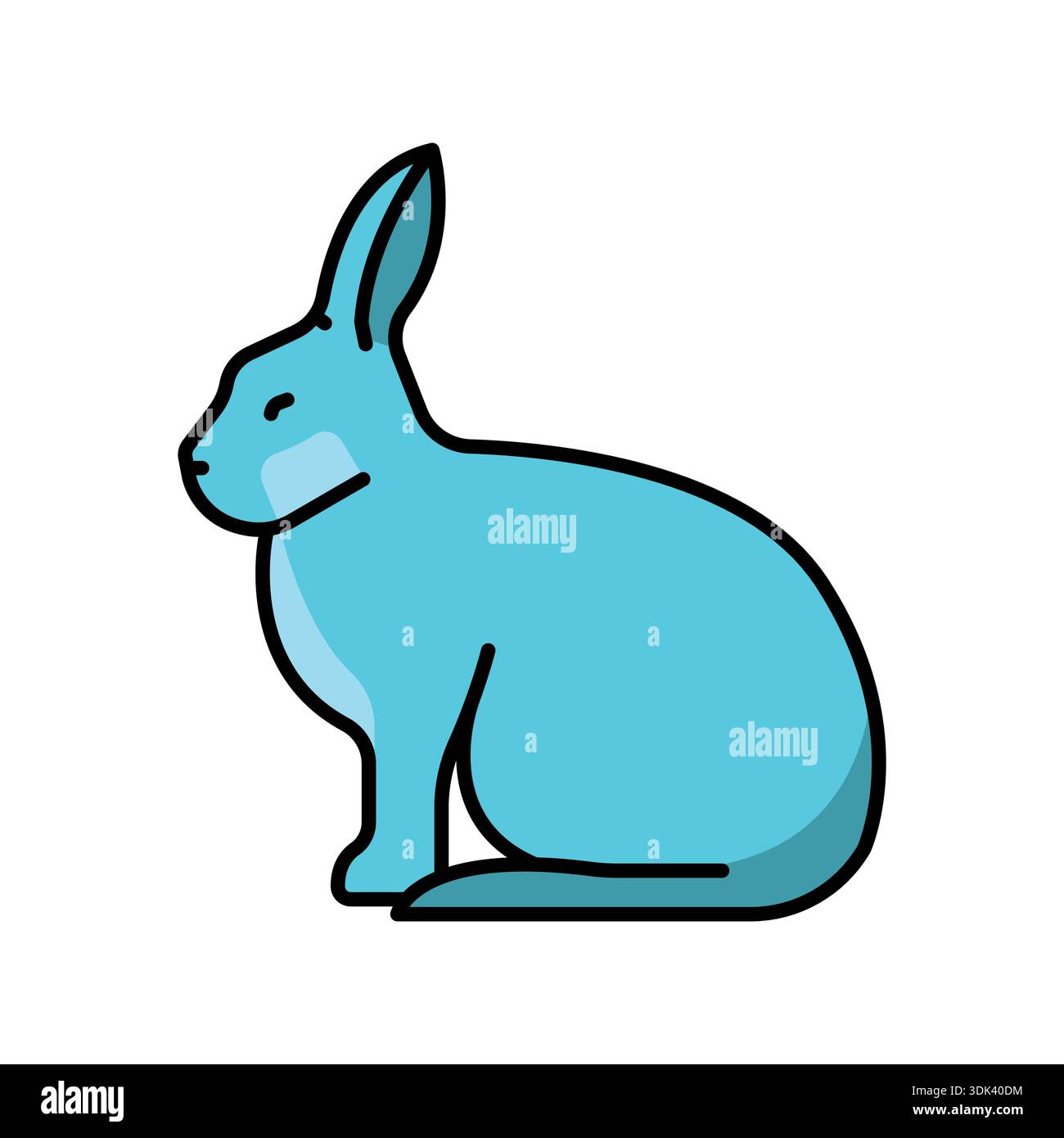 arctic hare color line icon for digital and print projects. Arctic ...