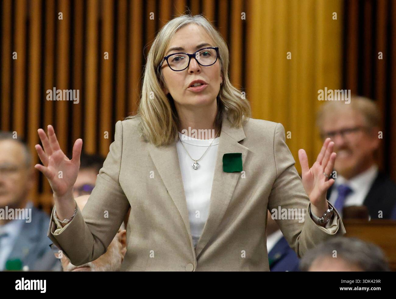 MP for Toronto-St. Paul's Leslie Church rises during Question Period on ...