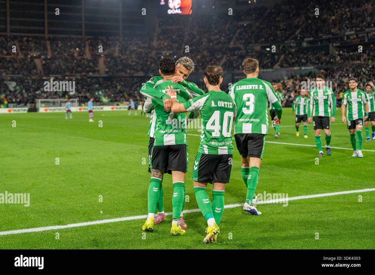 Antony (N7) celebrates a goal with Nelson Deossa (N18) during the UEFA ...