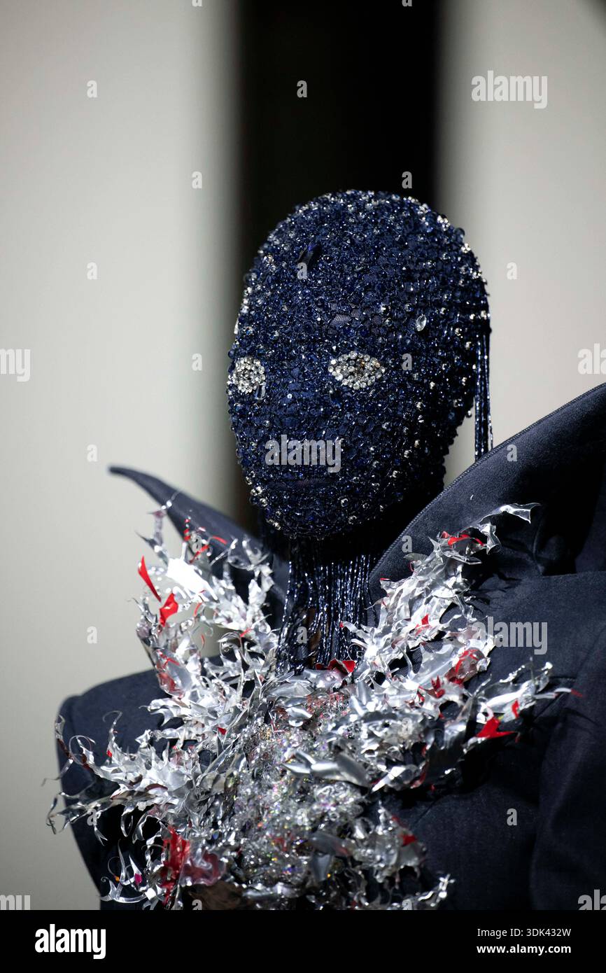 A model presents a creation for Germanier for the Women's Haute Couture ...