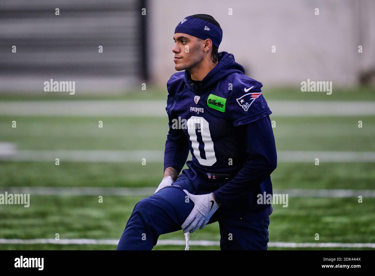 New England Patriots cornerback Christian Gonzalez during an NFL ...