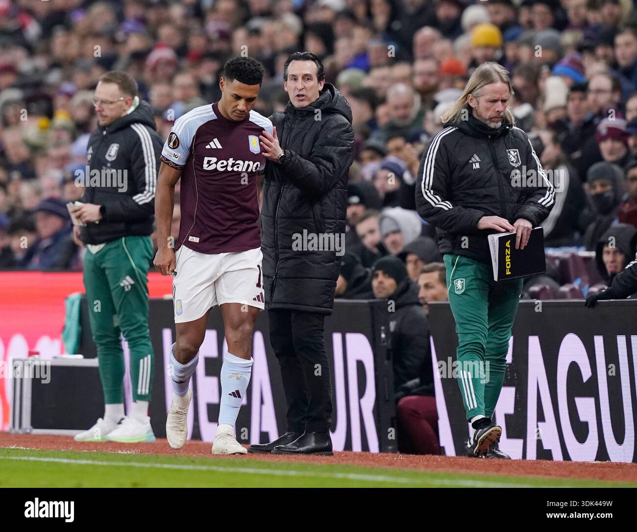 Birmingham, England, 29th January 2026. Ollie Watkins of Aston Villa ...