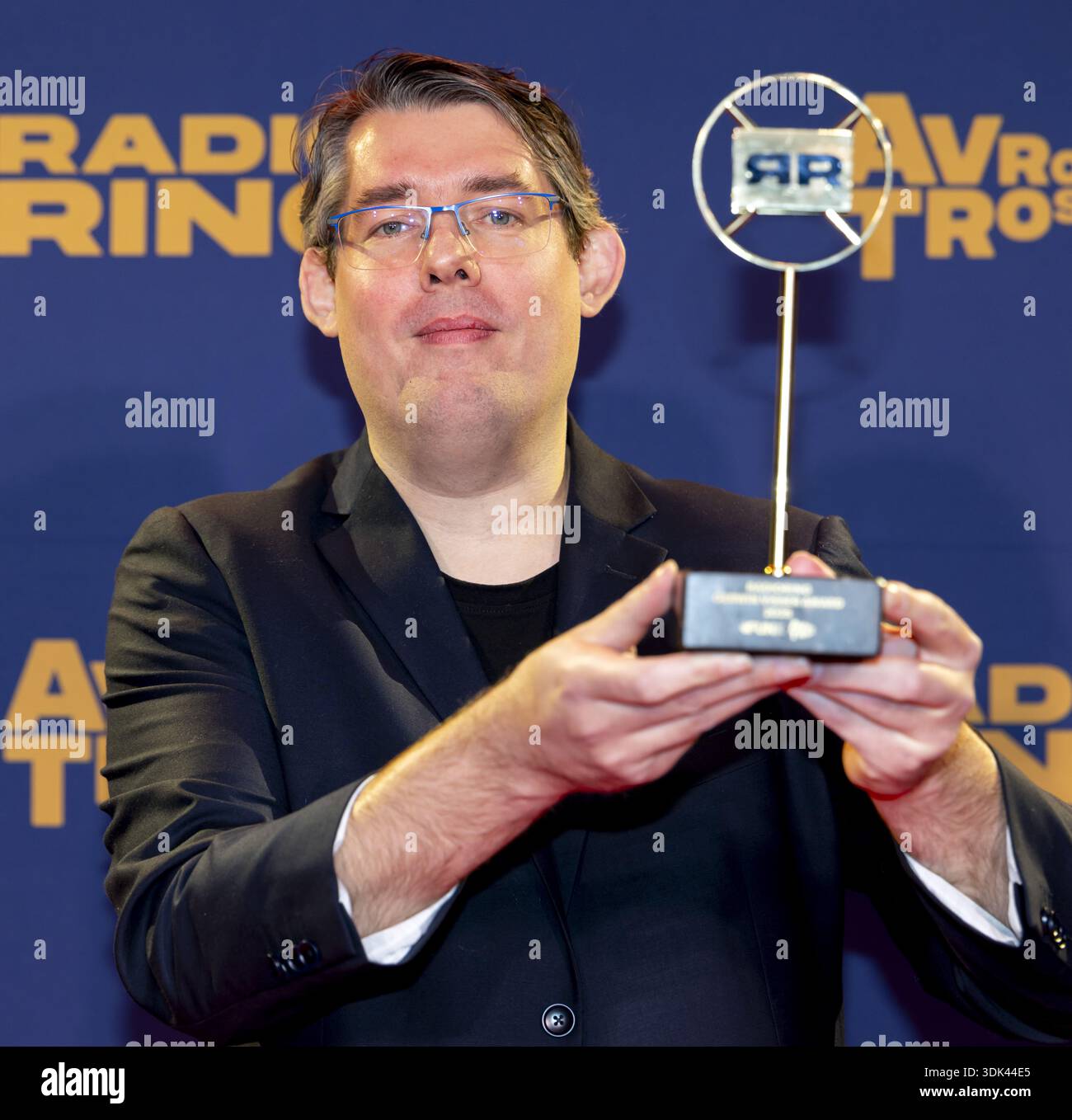 HILVERSUM – Dion Posdijk (KINK) with the Gerwin Visser Award during the ...