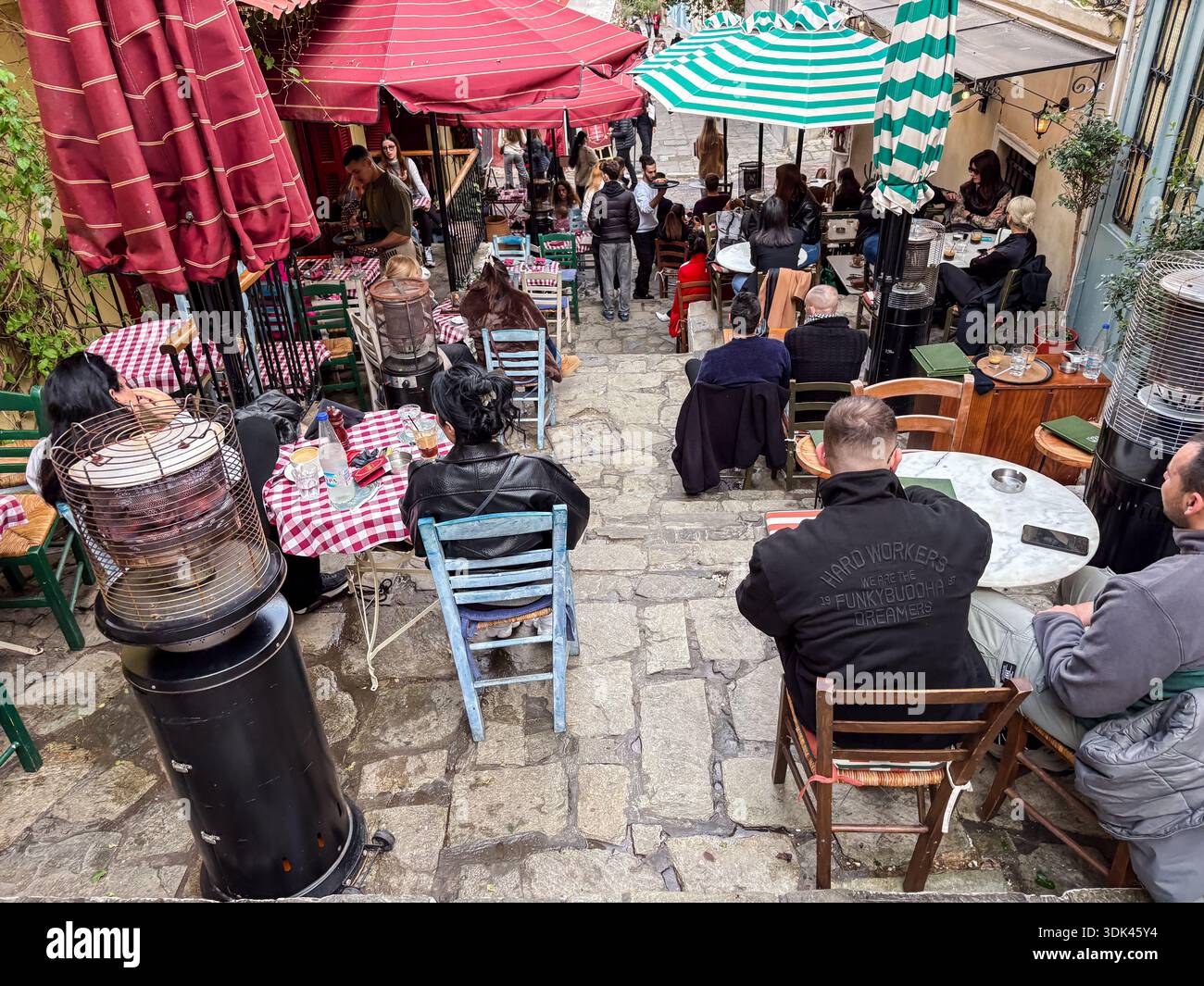 Mnisikleous stairs plaka hi-res stock photography and images - Alamy