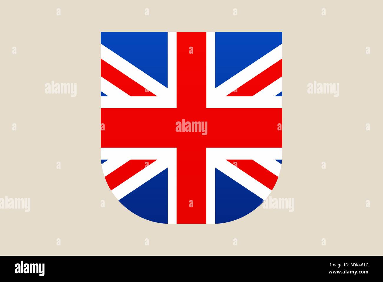 Union Jack Flag Shield Emblem Representing British National Identity ...