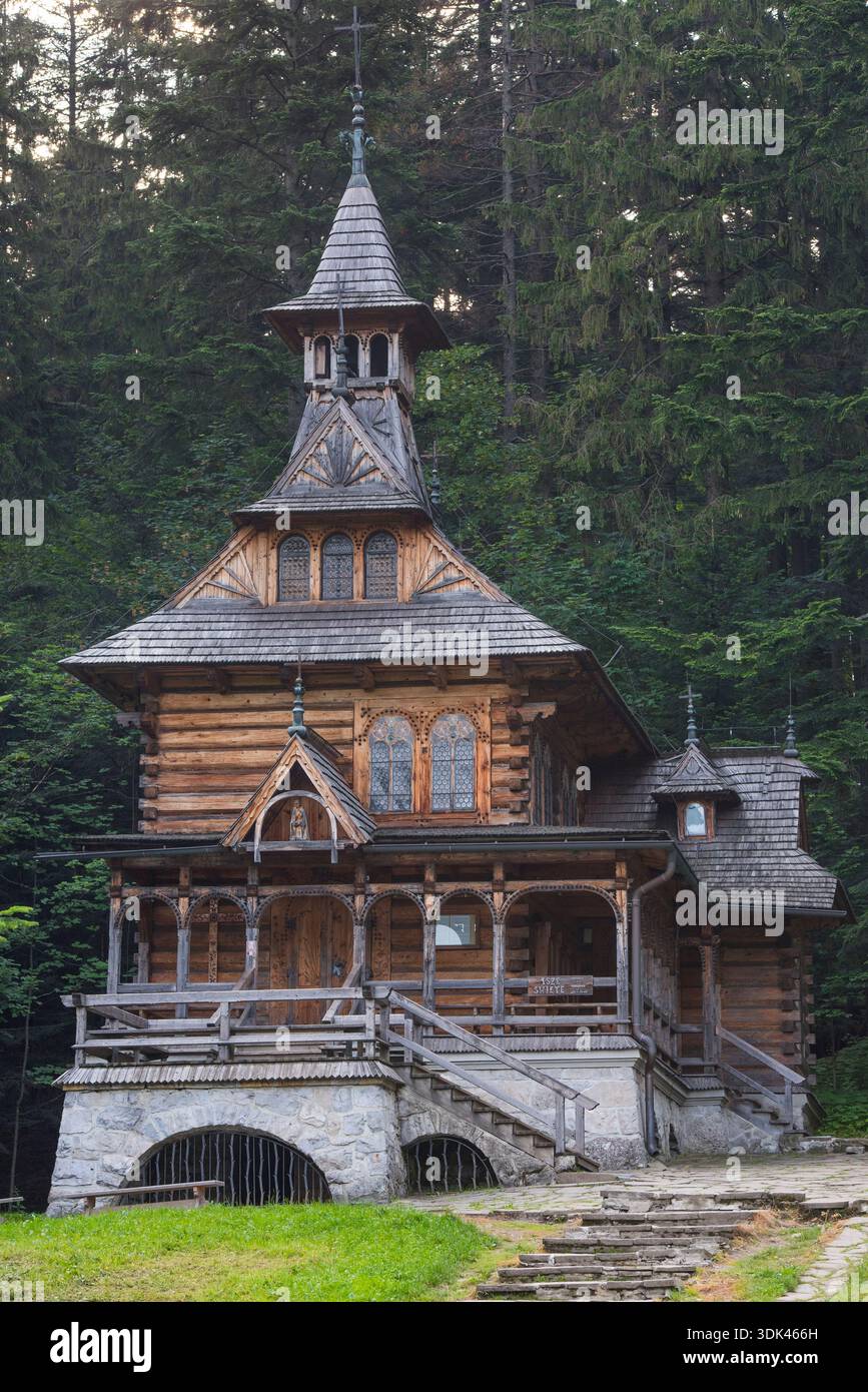 Chapel of the Sacred Heart of Jesus in Jaszczurowka district, Zakopane ...