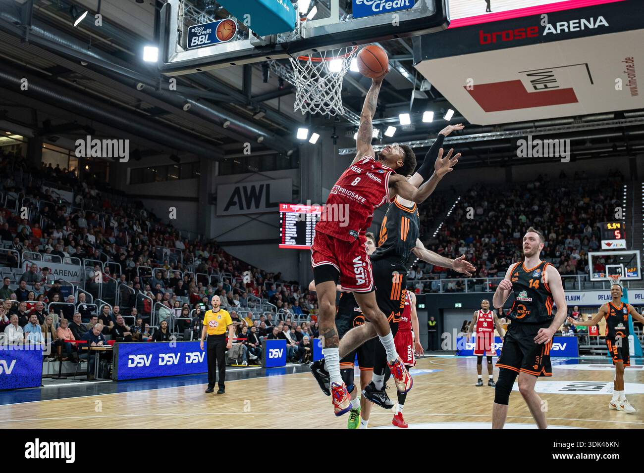 28 January 2026, Bavaria, Bamberg: Basketball, Bundesliga, Season 2025 ...