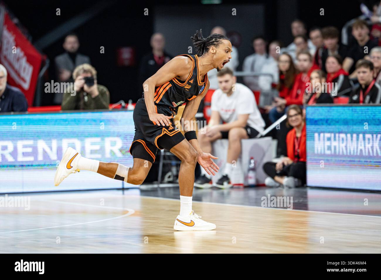 28 January 2026, Bavaria, Bamberg: Basketball, Bundesliga, Season 2025 ...