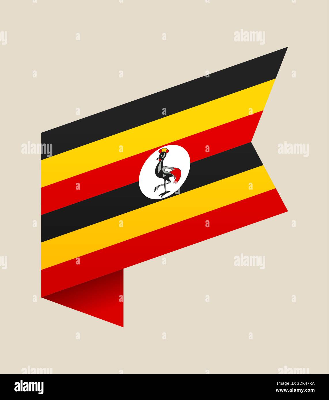 Waving ribbon flag east Stock Vector Images - Alamy