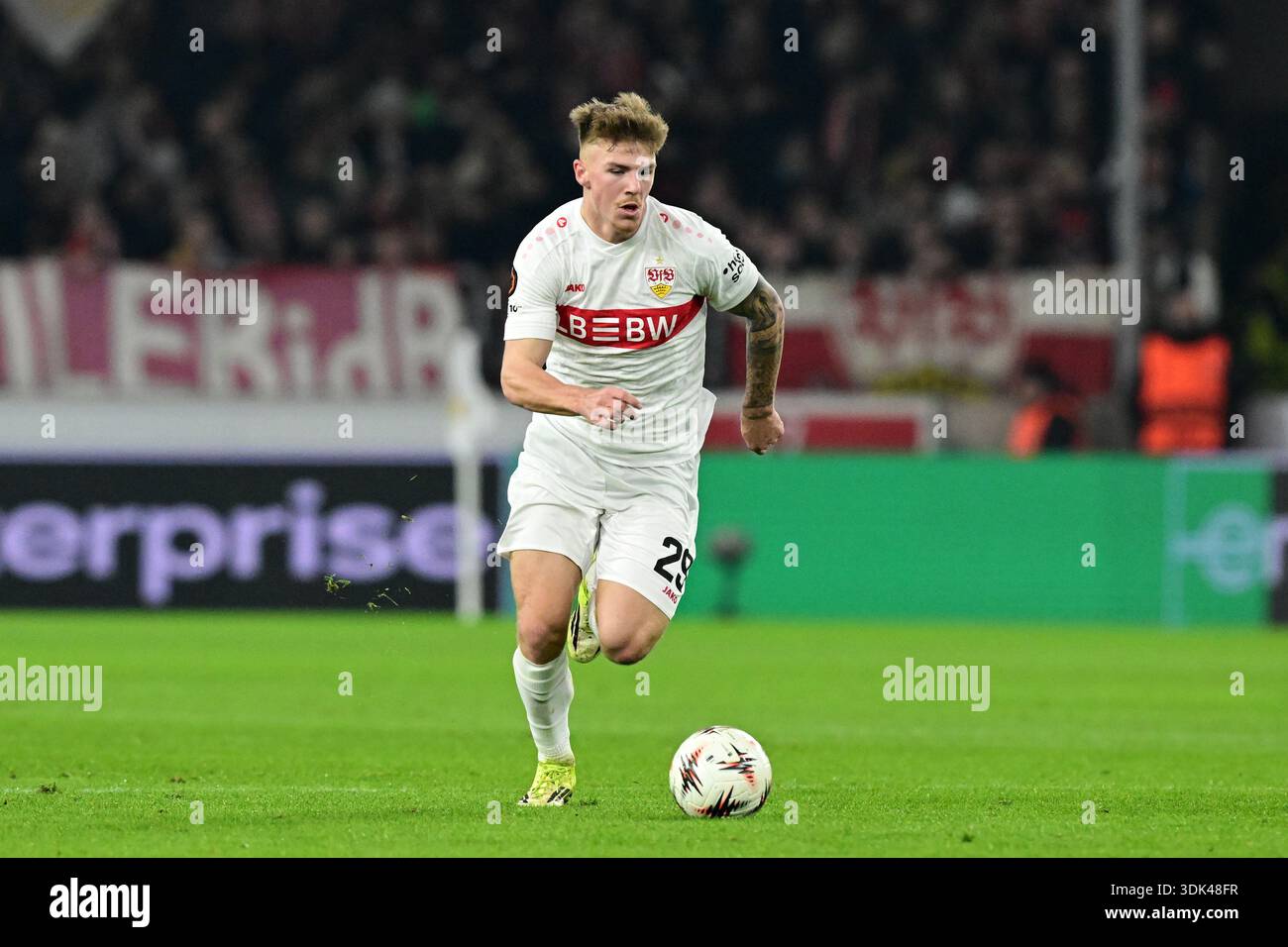 29 January 2026, Baden-Württemberg, Stuttgart: Soccer, Europa League ...