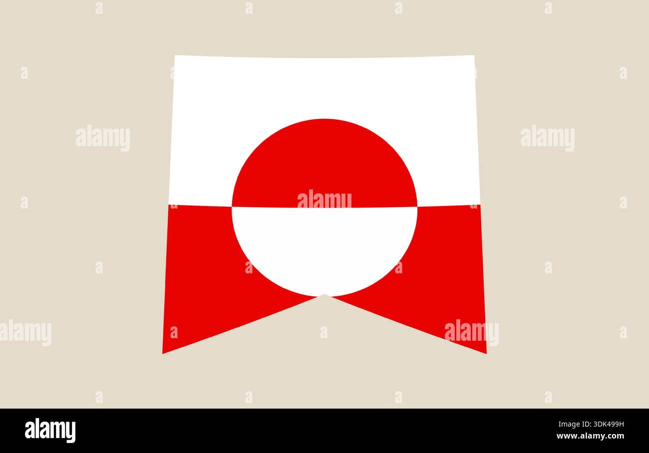 Stylized greenland national flag hi-res stock photography and images ...