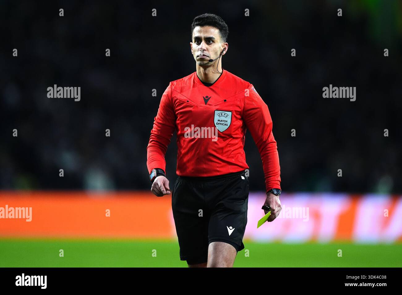 Referee Mohammed Al Emara during the UEFA Europa League match at Celtic ...