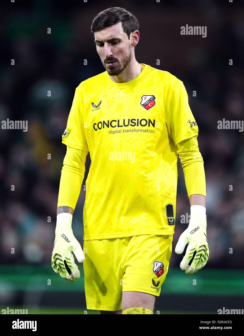Utrecht goalkeeper Vassilis Barkas during the UEFA Europa League match ...