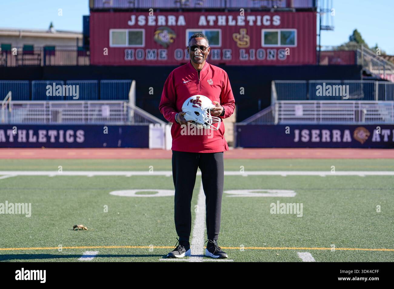 JSerra Lions football Head Coach Hardy Nickerson poses on Jan 13, 2026 ...