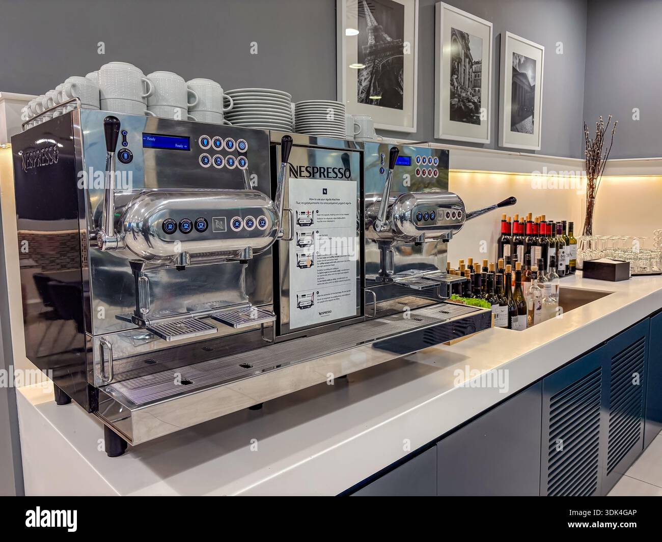 Nespresso professional coffee machine/barista station. Self-service ...